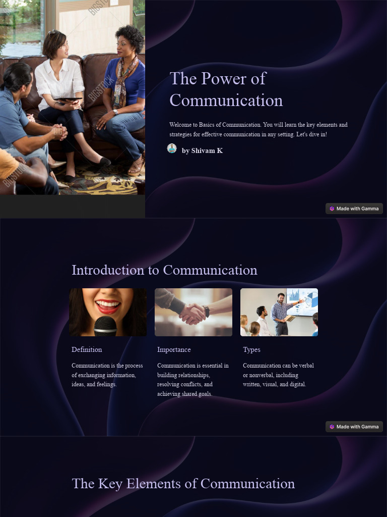 The Power of Communication | PDF | Communication | Nonverbal Communication