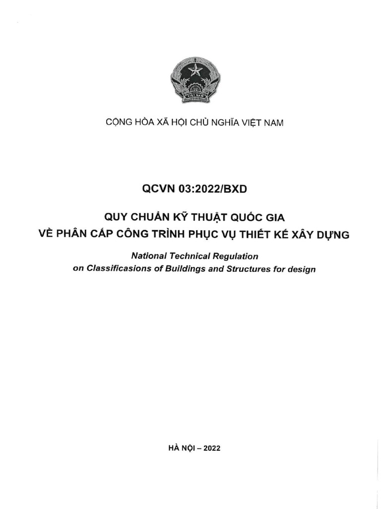 Quy Chuan Viet Nam QCVN 03 2022 BXD | PDF
