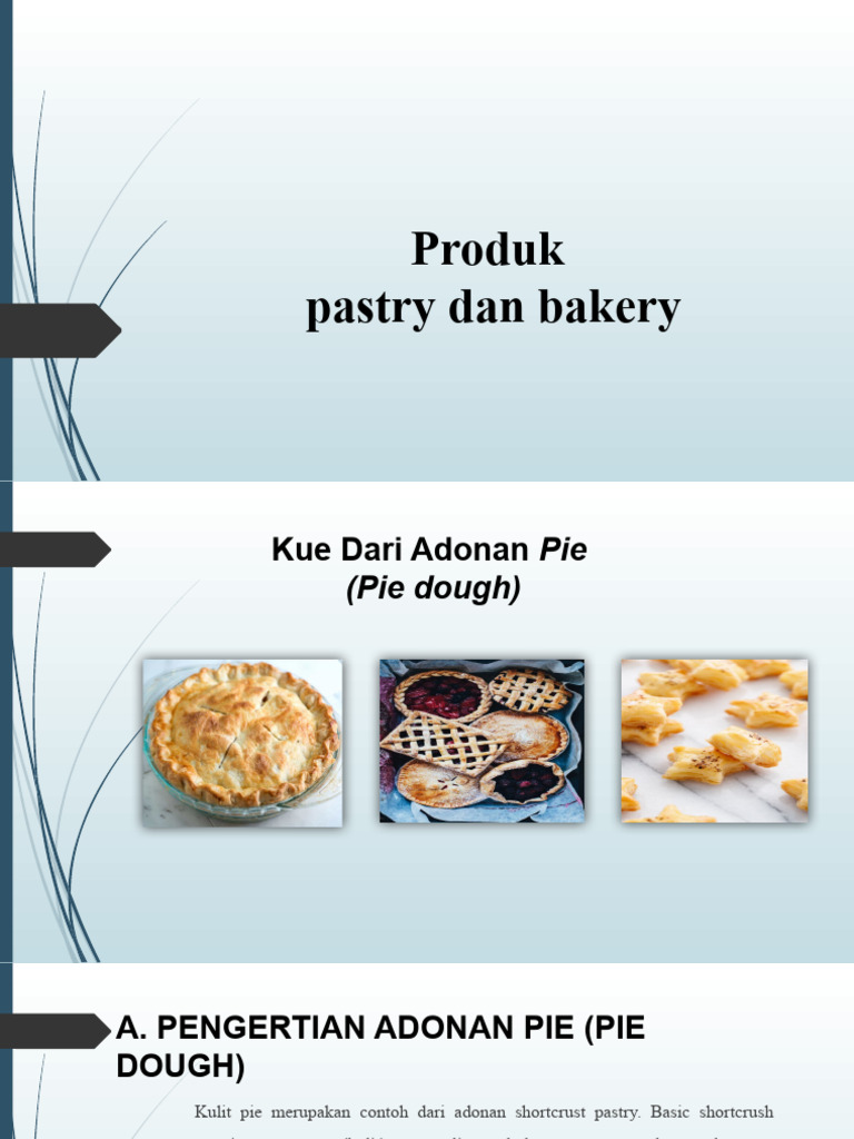 Klasifikasi dan Metode Adonan Pie | PDF