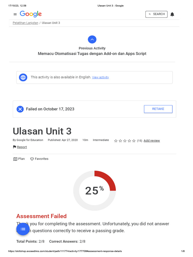 Ulasan Unit 3 - Google | PDF