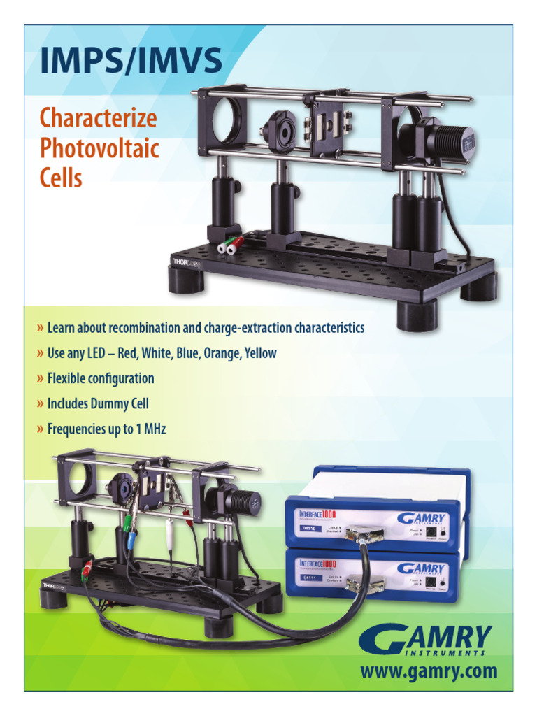 IMVS Characterization of Photovoltaic Cells | PDF