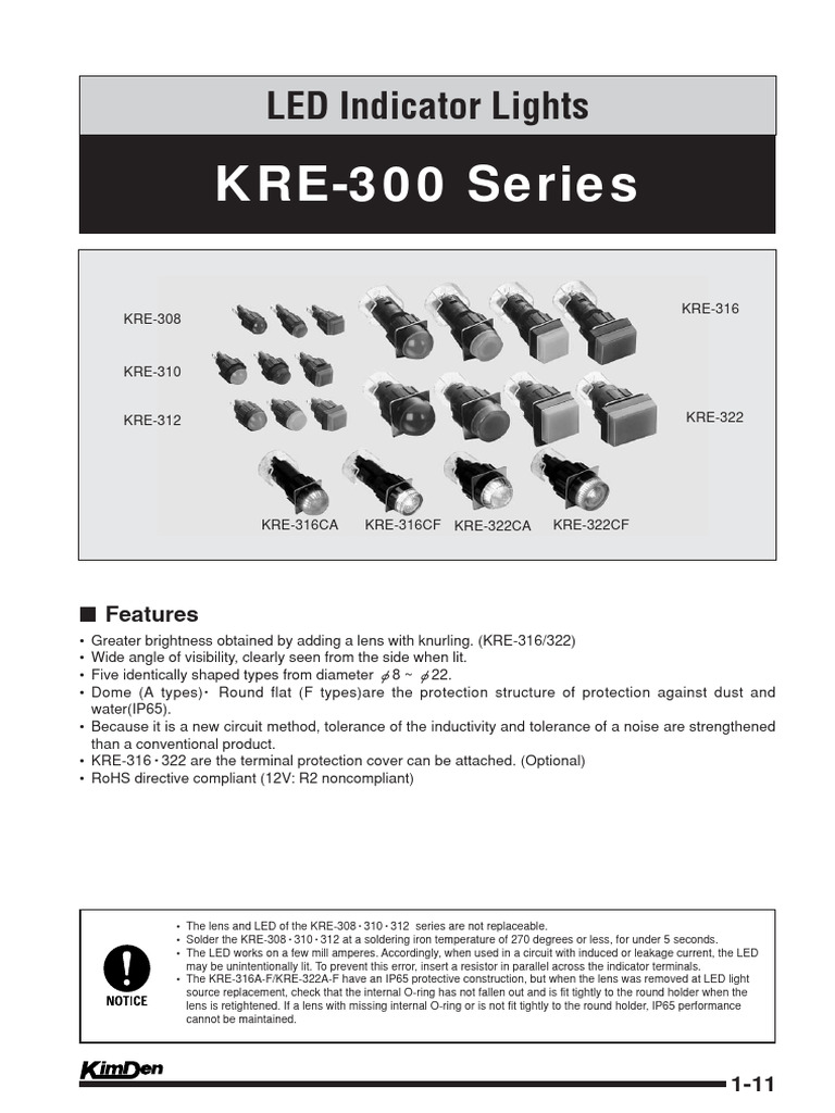 LED Indicator Lights KRE-316A | PDF