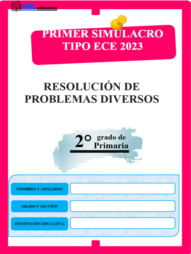 Primer Simulacro Tipo Ece. Mate - 2do | PDF