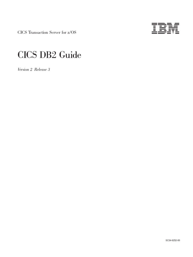 Cics Db2 Guide | Download Free PDF | Databases | Software Engineering