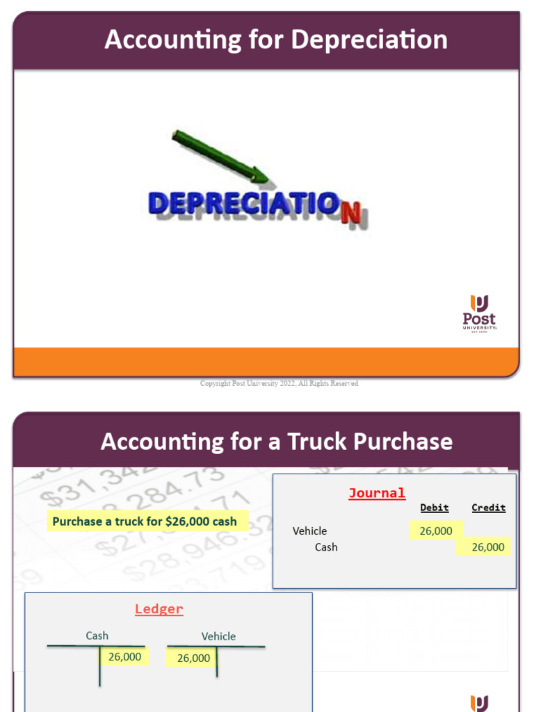 Unit 7 C9 Presentation Printable Lecture Notes | PDF | Depreciation ...