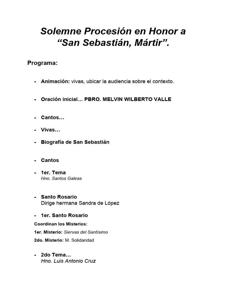 Programa Fiestas 2021 | PDF