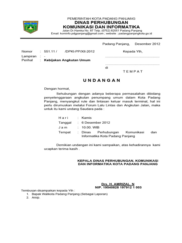 Undangan Rapat | PDF