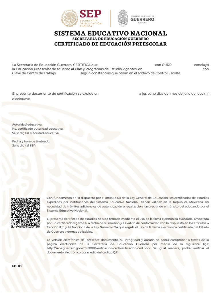 Nuevo Certificado | PDF Nuevo Certificado | PDF