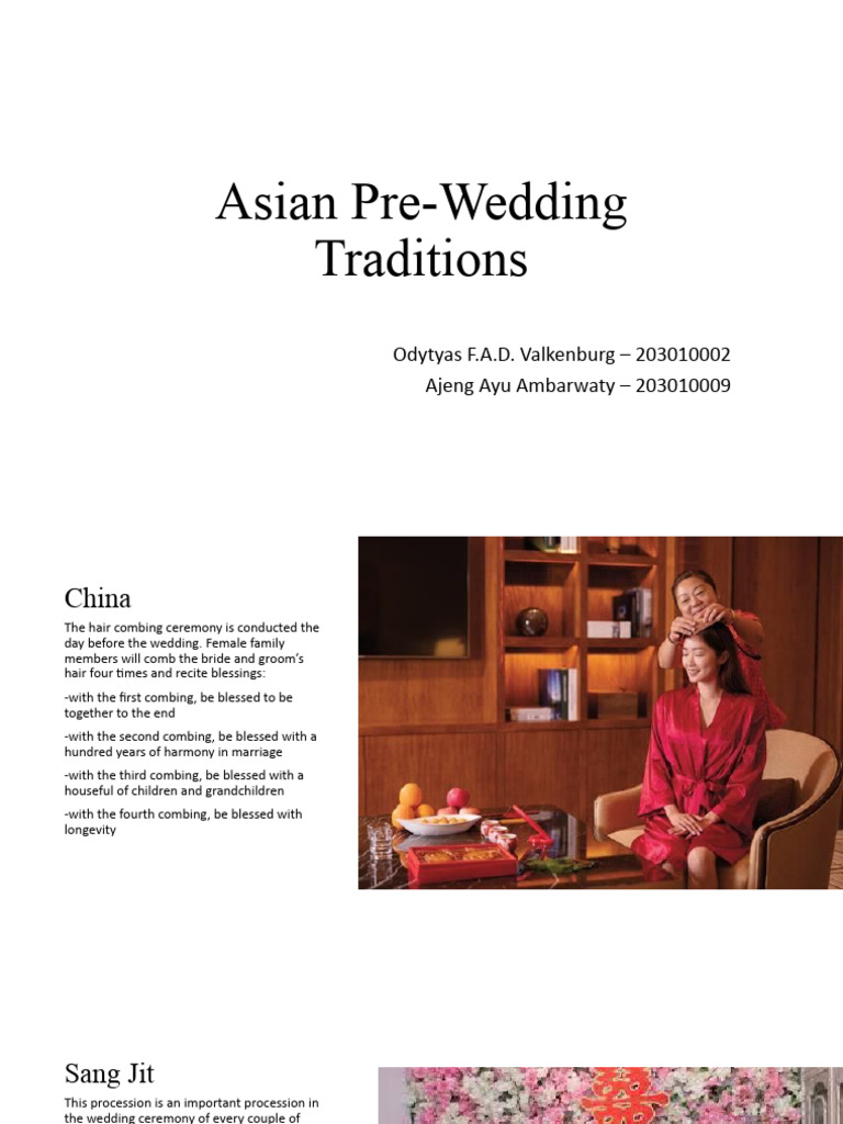 Asian Pre-Wedding Traditions | PDF | Wedding | Bride