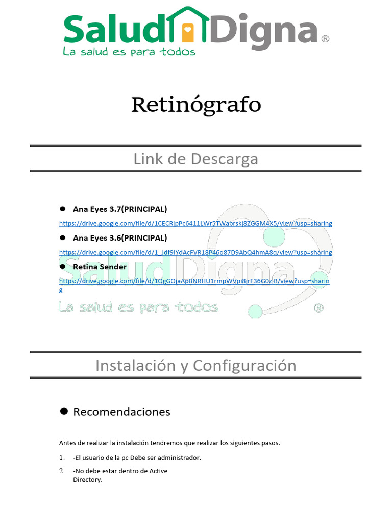 Manual Retinografo Final | PDF | Ciencias de la Computación | Software