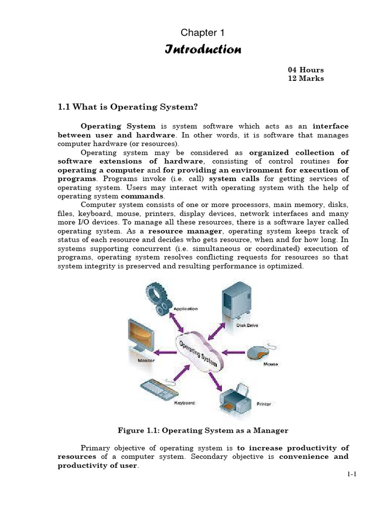 Chapter 1 - Introduction | Download Free PDF | Operating System | Process (Computing)