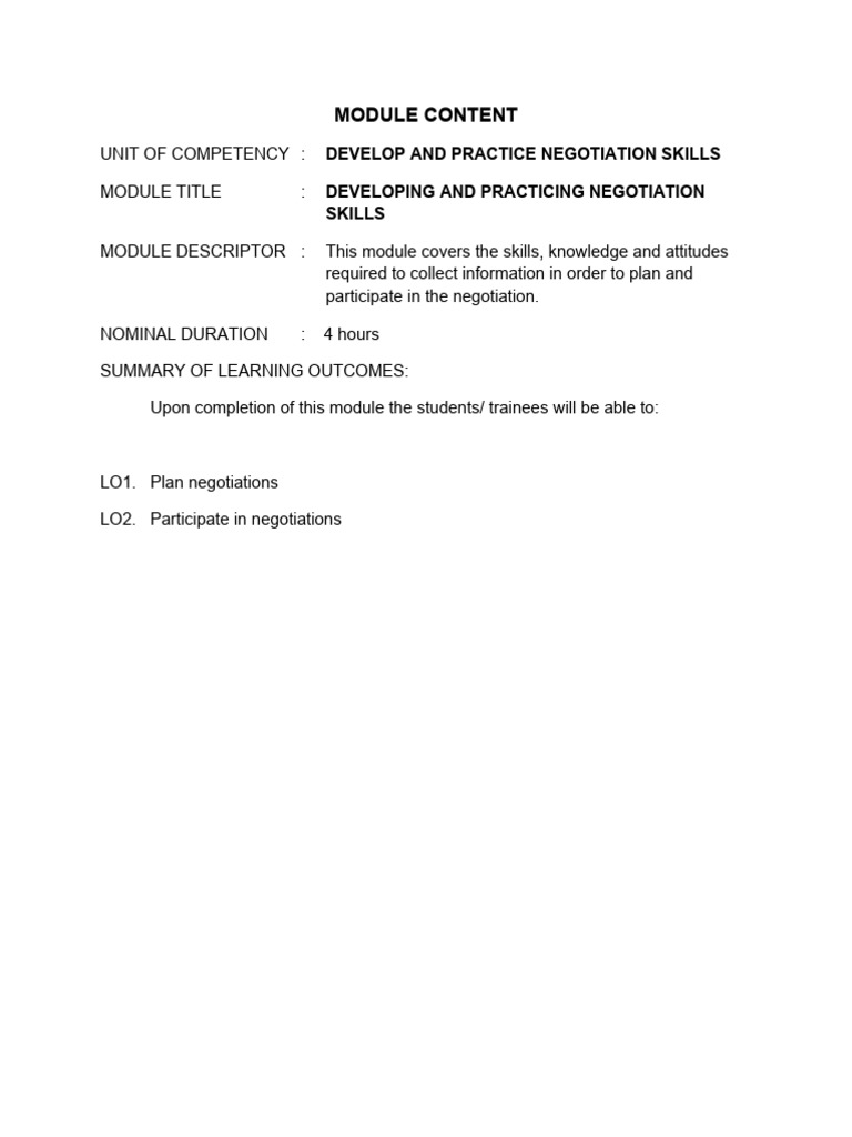 Module Content Basic Uc3 | PDF