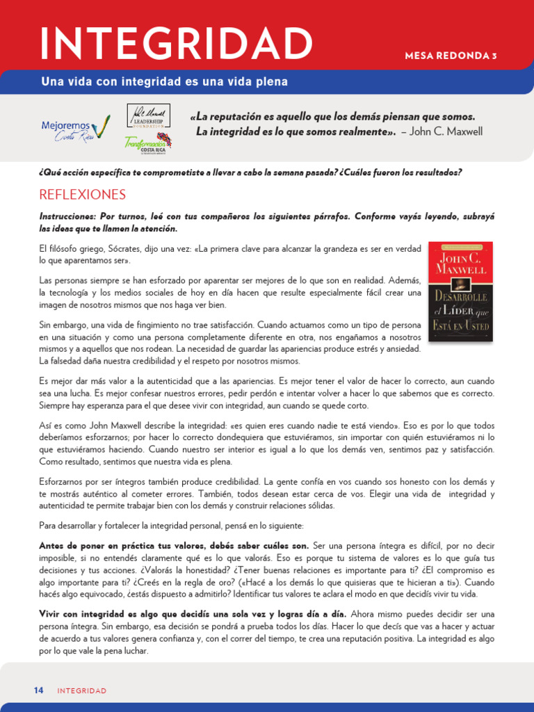 Mesa Redonda 3 Integridad | PDF | Perdón