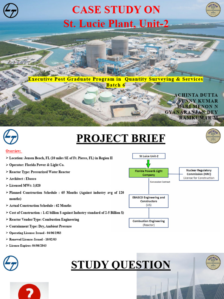 Q5 - ST Lucie Unit 2 - NICMAR | PDF | Business