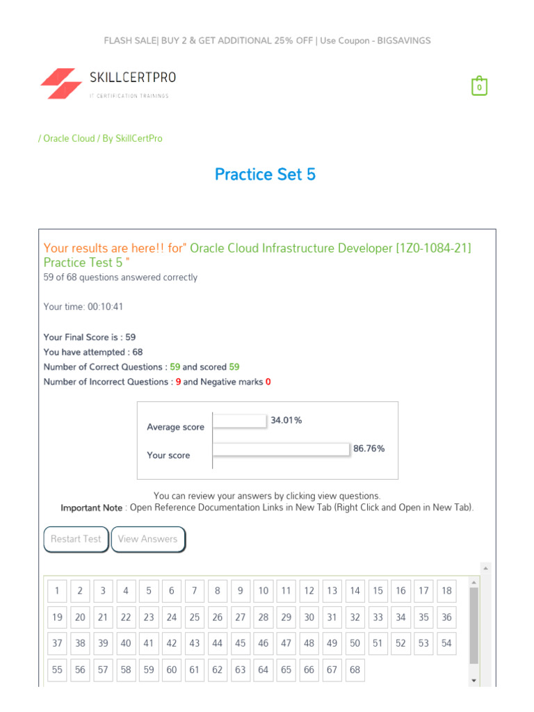 Oracle Cloud Infrastructure Developer Exam Questions - Page 5 of 8 - SkillCertPro | Download ...