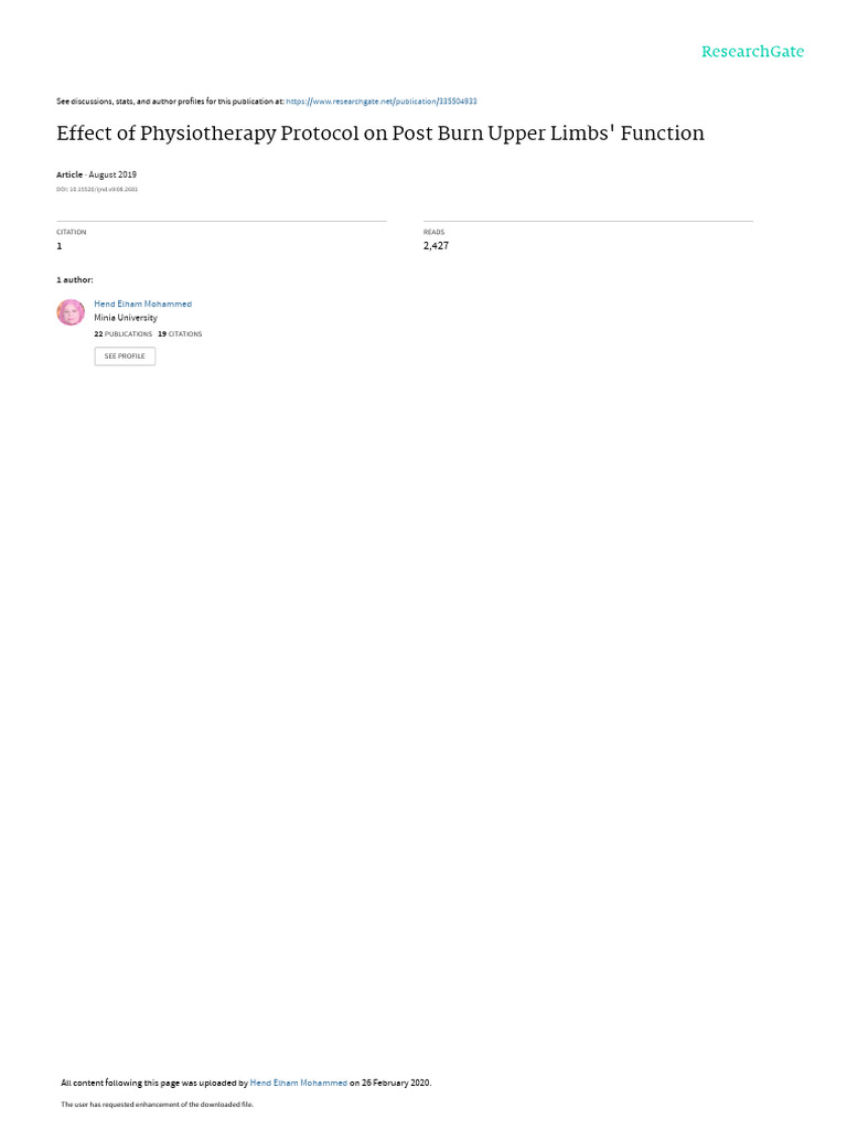 Effect of Physiotherapy Protocol-Final-24-34 | PDF | Science & Mathematics