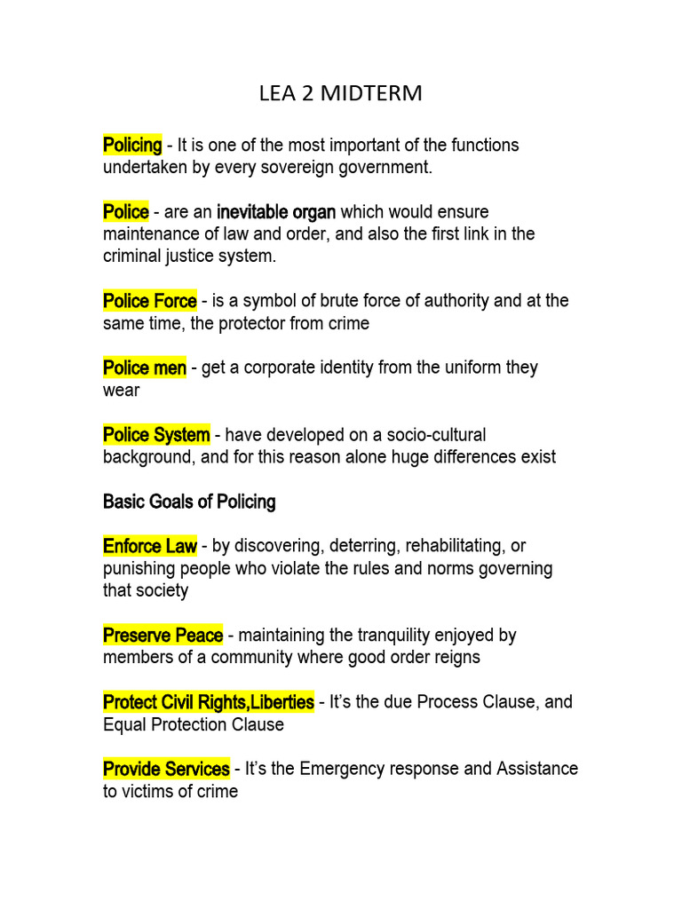 Lea 2 Mid | PDF | Police | Organized Crime