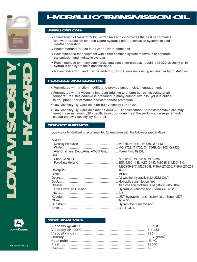Hy-Gard Baja Viscocidad | PDF | Technology & Engineering