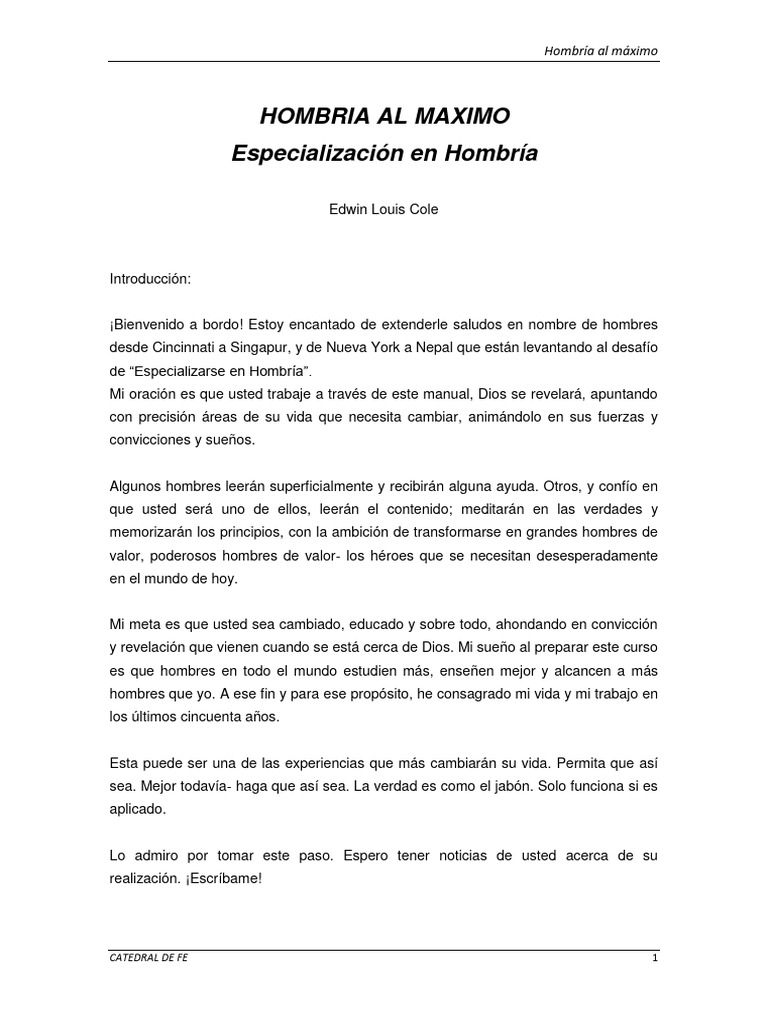 Hombria Al Maximo-Oficial | PDF | Pecado | Libro de números