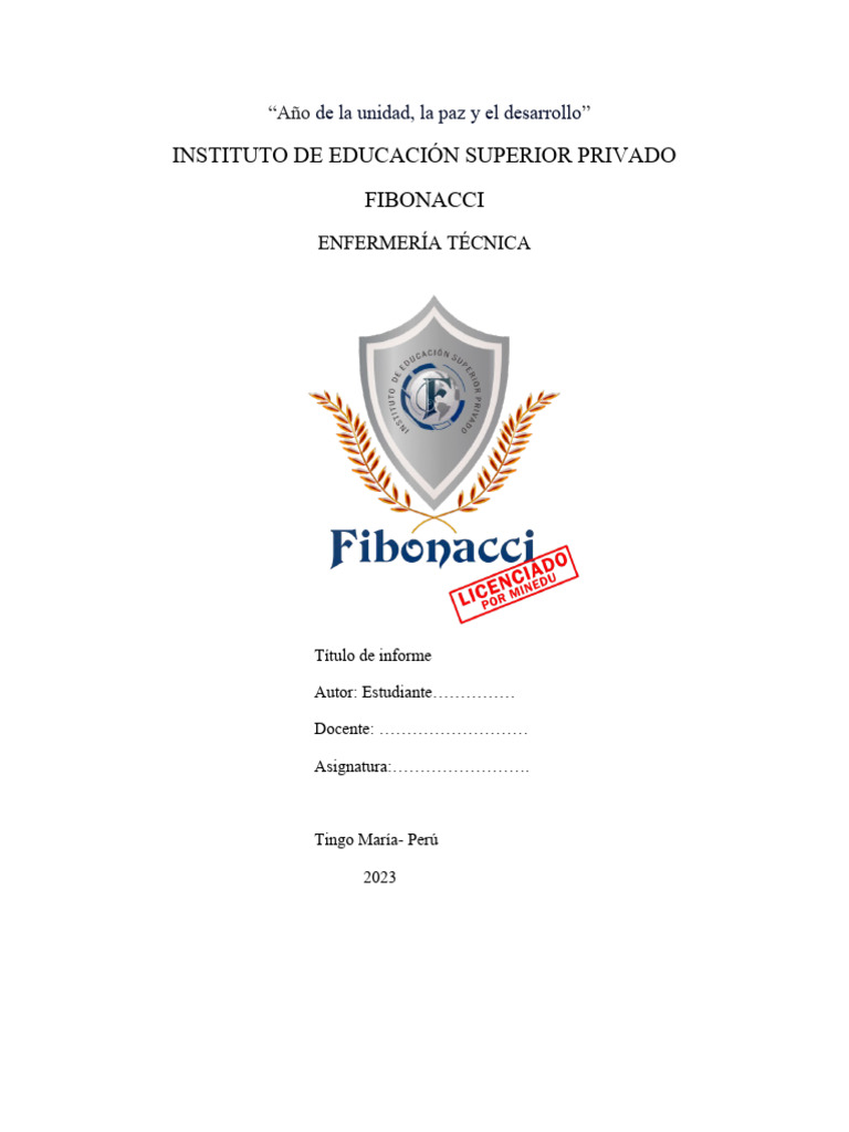 Caratula para Informes | PDF