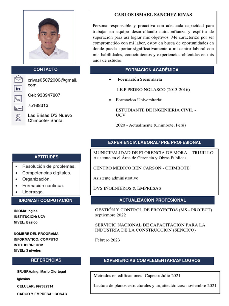 CV Sanchez Rivas | PDF