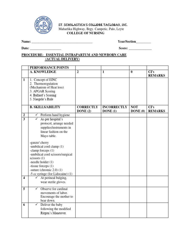 Einc Actual Delivery | PDF | Childbirth | Placenta
