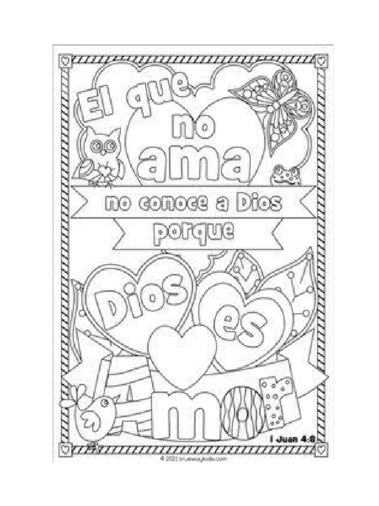 Porqué Dios Es Amor, Colorear | PDF