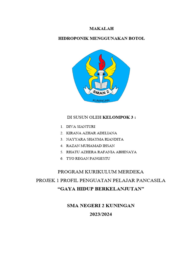 MAKALAH p5 Cantik | PDF