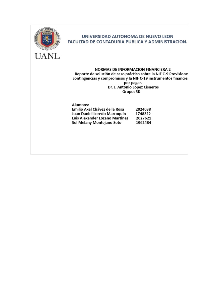 Evidencia 1 Nif2 | PDF