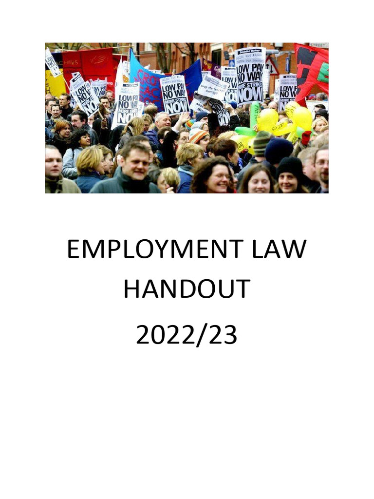 Employment Law Study Guide | PDF | Employment | Labor Relations