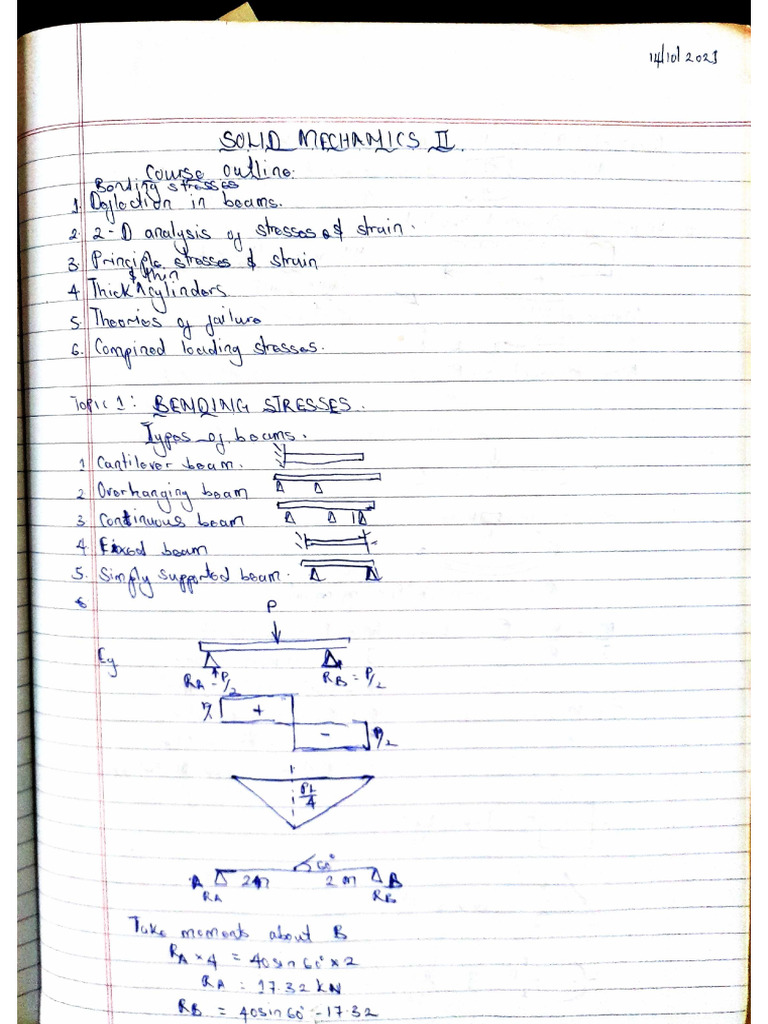 Solid Mechanics 2 Masinde Muliro University | PDF