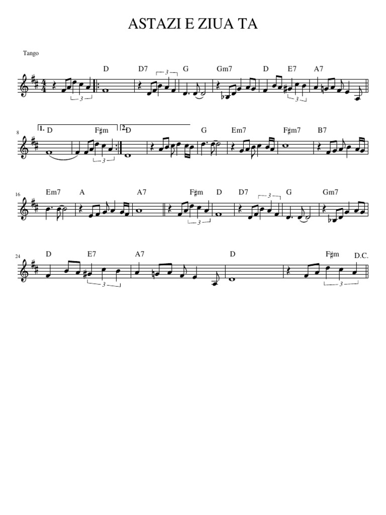 Astazi e Ziua Ta | PDF