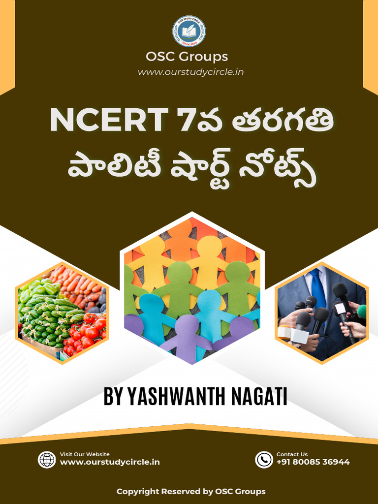7th Polity NCERT Telugu Medium | PDF