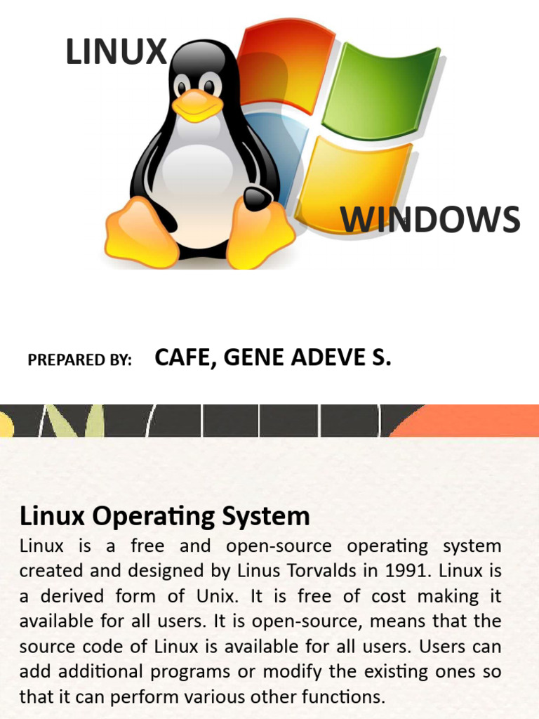 Windows HISTORY | PDF | Microsoft Windows | Linux