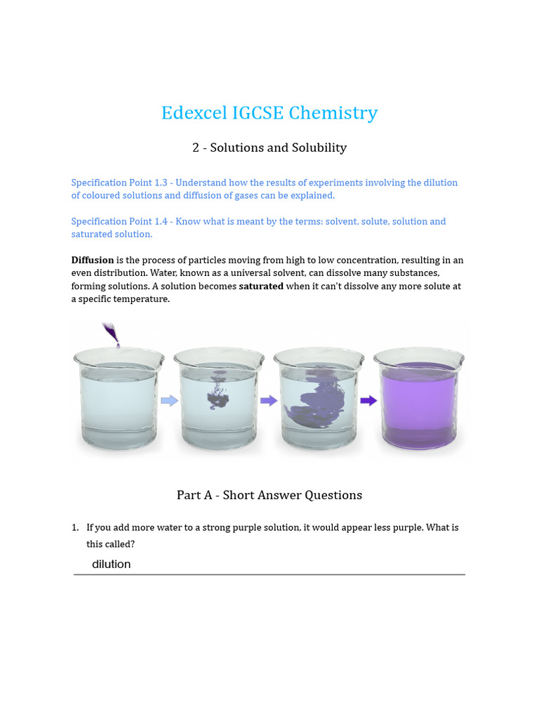 1 Worksheet-2 - Solutions-and-Solubility | PDF | Chemical Engineering ...