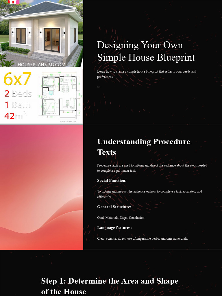 Designing Your Own Simple House Blueprint | PDF