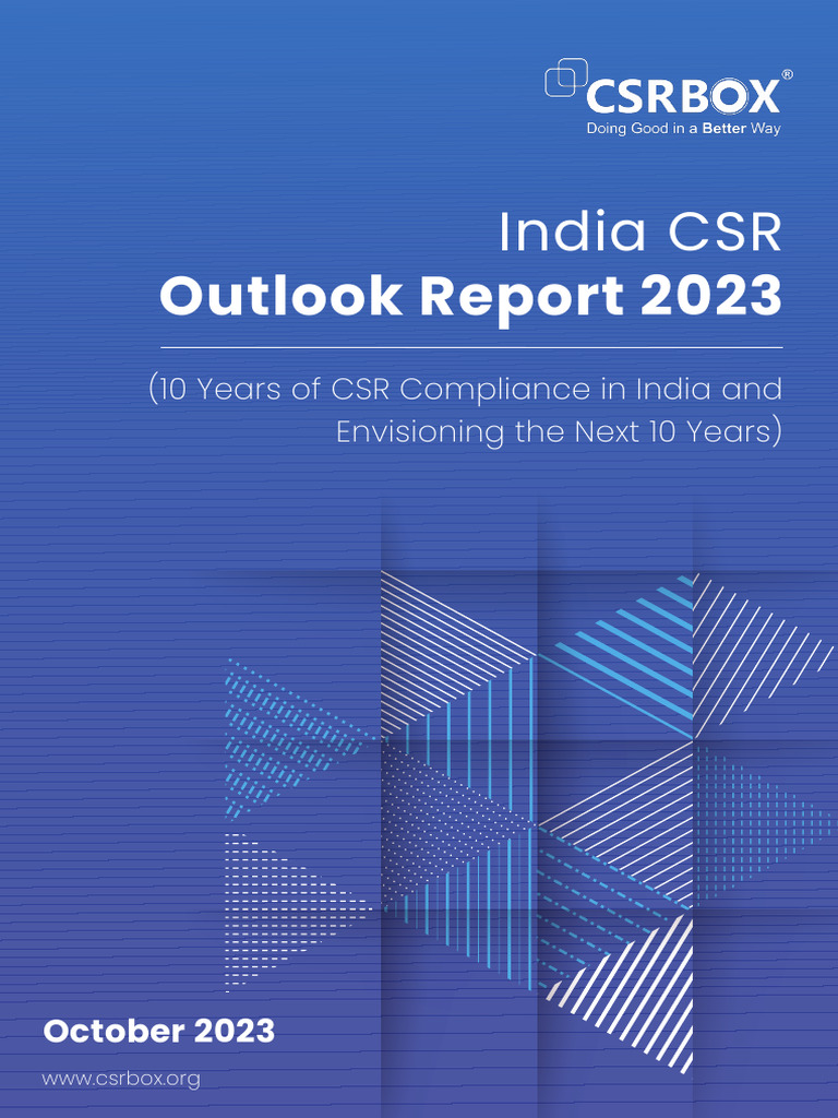 India-CSR-Outlook-Report-2023-by-CSRBOX | PDF