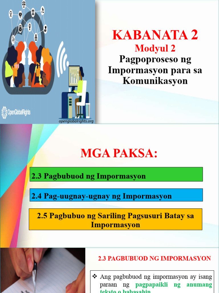 FIL 1 Kabanata 2 Modyul 2 | PDF