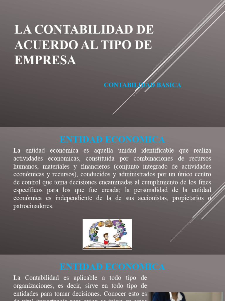 La Contabilidad de Acuerdo Al Tipo de Empresa | PDF | Business | Contabilidad