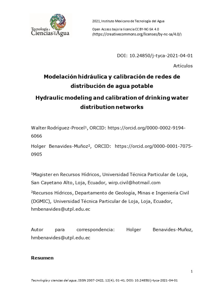 Art 4 Amr | PDF | Mínimos cuadrados | Agua