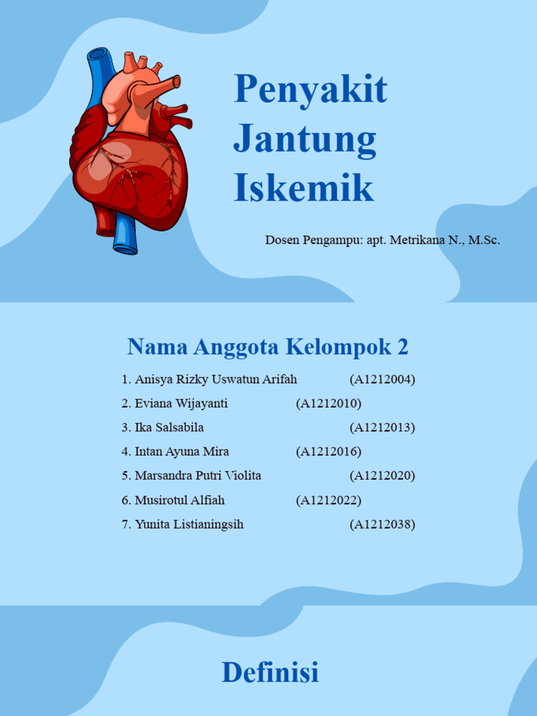Penyakit Jantung Iskemik: Gejala dan Terapi | PDF | Kesehatan Holistik ...