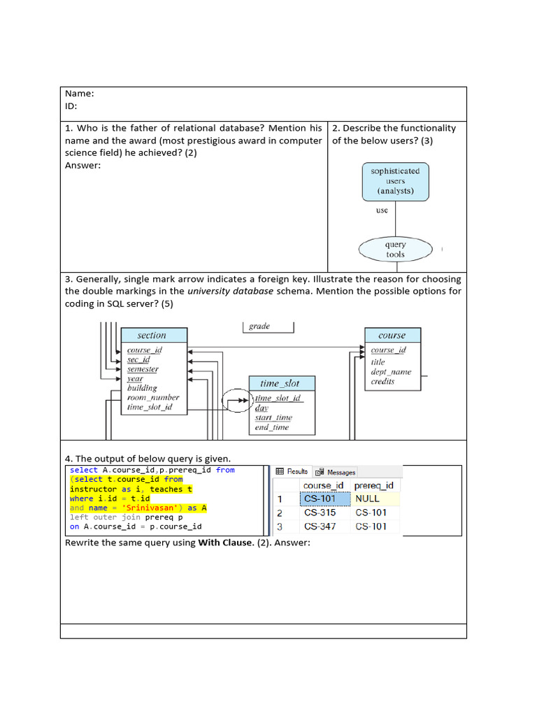 CSE311 Mid Question | PDF
