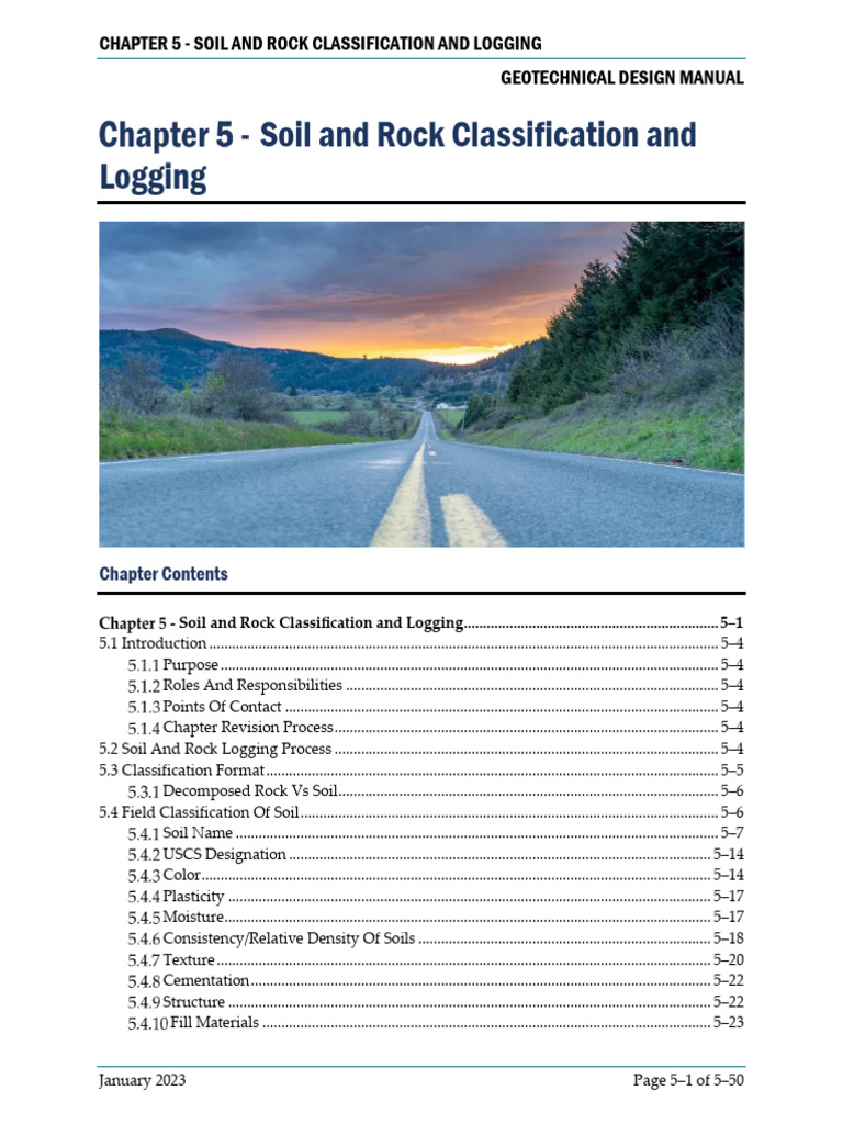 Soil and Rock Classification and Logging | PDF | Silt | Soil