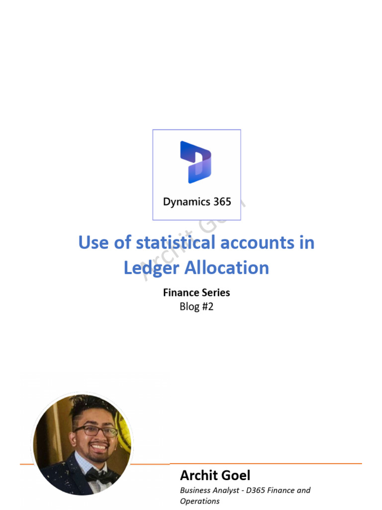 Use of Statistical Accounts in Ledger Allocation 1 | PDF | Business ...