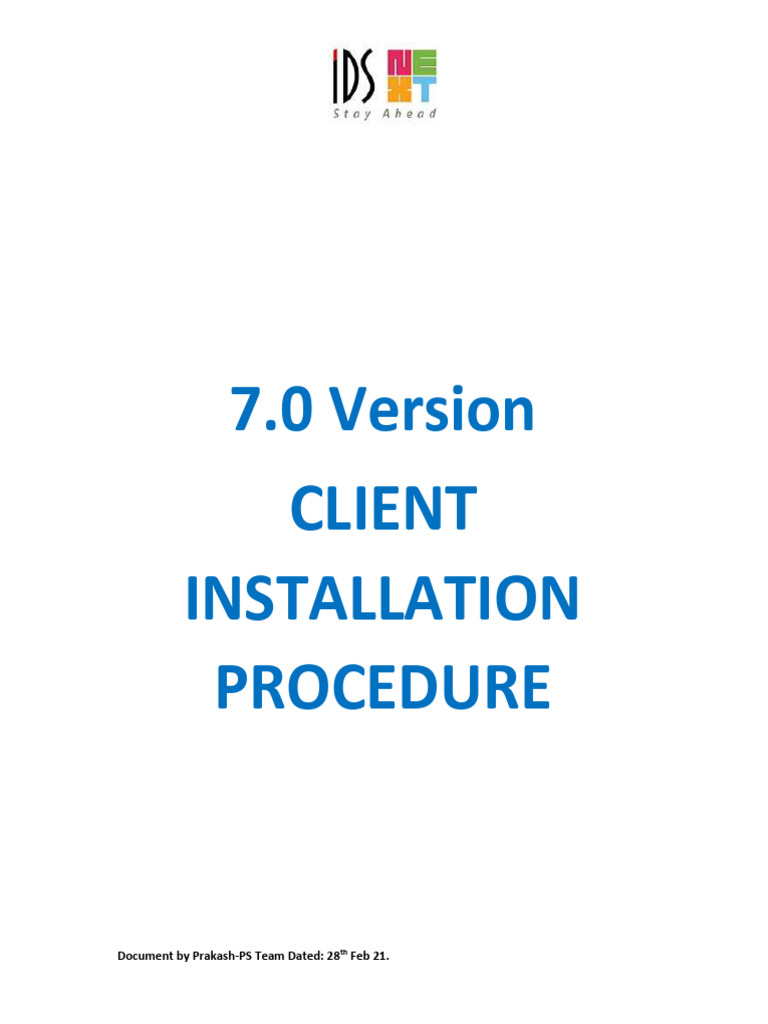 Client Installation Guide | PDF