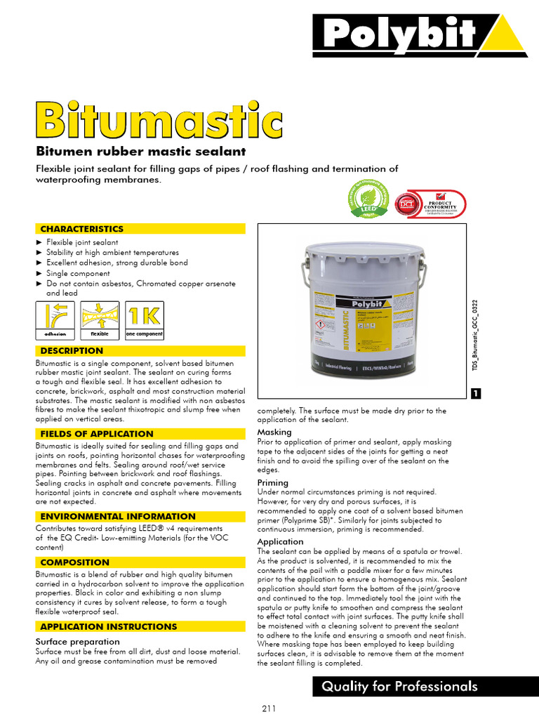 Sealing Bitumastic | PDF