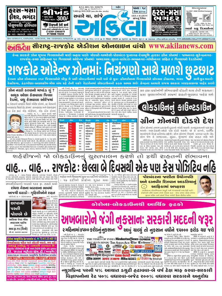 Akila 05-01-2020 Rajkot City Edition E-Paper | PDF