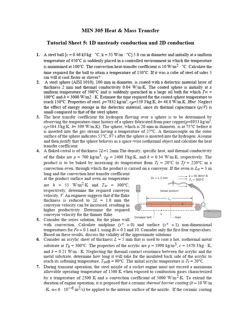 Tutorial 5-1 | PDF | Thermal Insulation | Heat Transfer