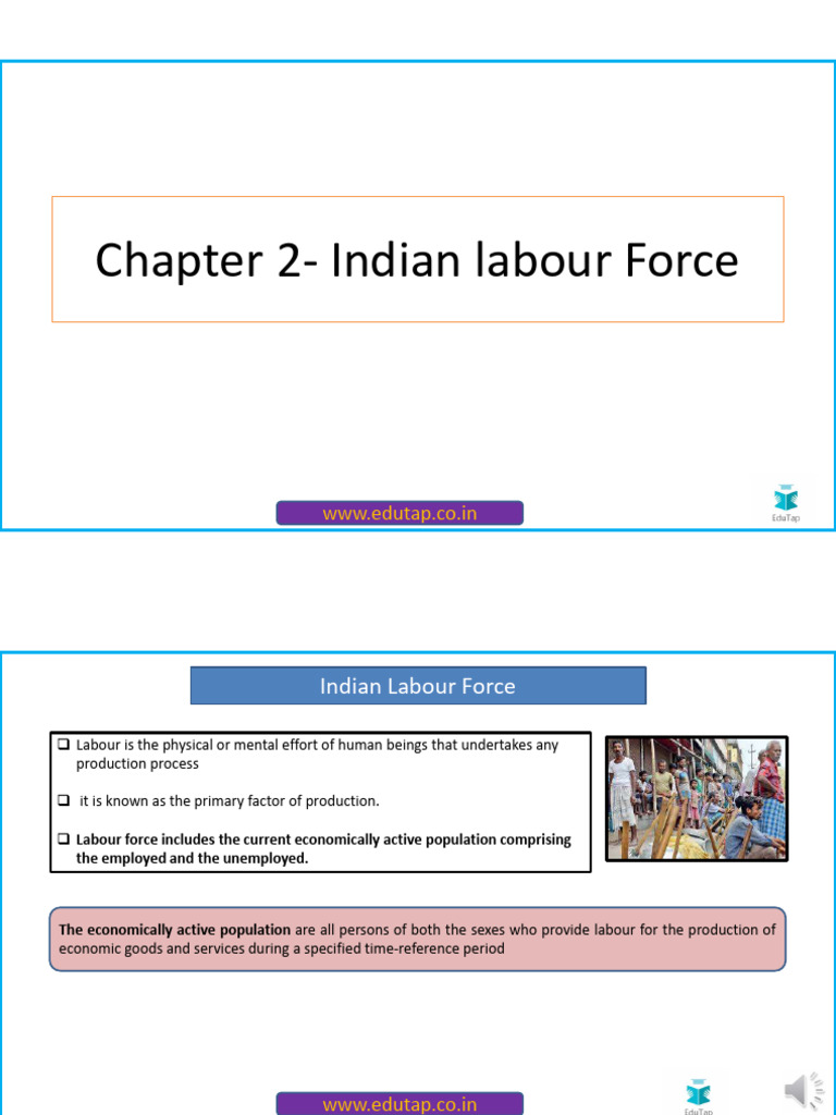 Indian Labour Force Overview | PDF | Employment | Labour Economics
