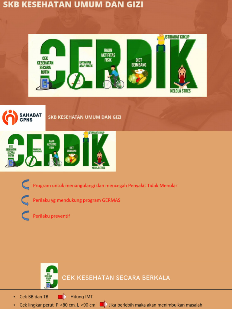 Program GERMAS: Cegah Penyakit Tidak Menular | PDF | Kesehatan Holistik